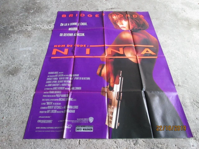 NOM DE CODE NINA B FONDA Affiche cinéma originale f:120/160 pliée année 1993 EUR 12,00 - PicClick FR
